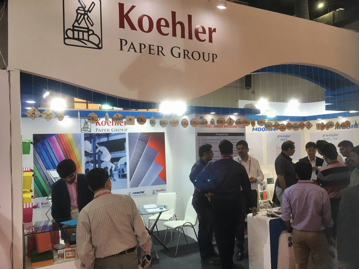 Koehler showcasing itself at the Paperex in India - Koehler Paper