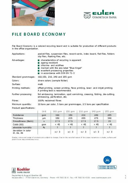 Downloads - Koehler Paper Group
