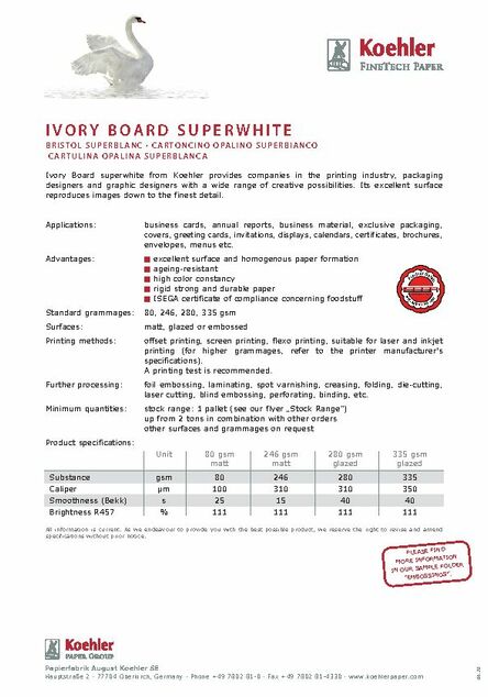 Downloads - Koehler Paper Group
