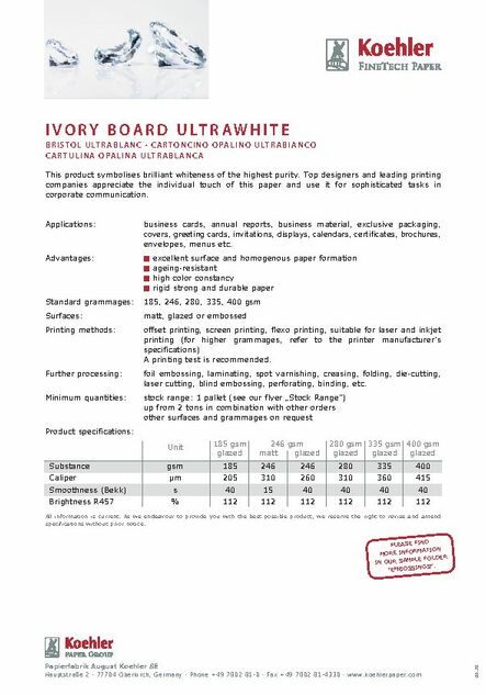 Downloads - Koehler Paper Group
