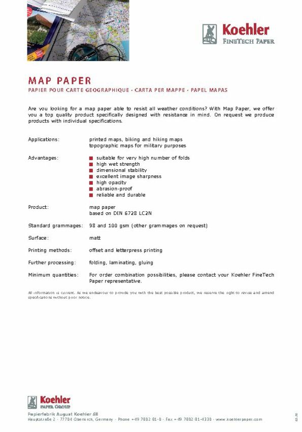 Downloads - Koehler Paper Group